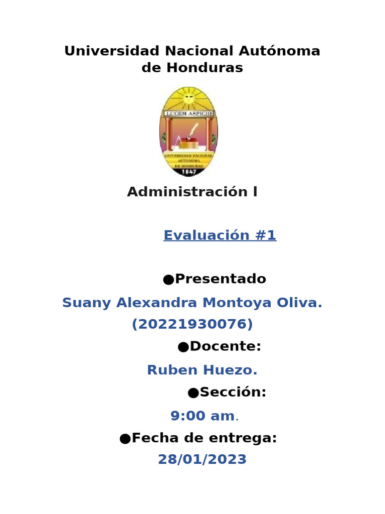 Montoya Suany U1T1a1 | PDF | Planificación | Economias