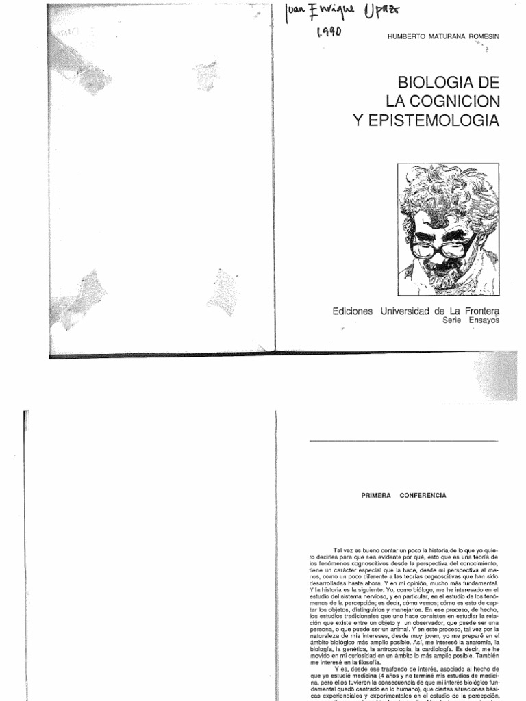 18 Maturana H Biologia de La Cognici N y Epistemologia | PDF