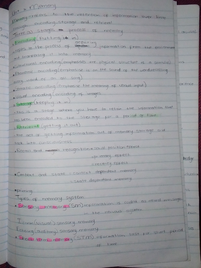 Chapter 4 Memory | PDF