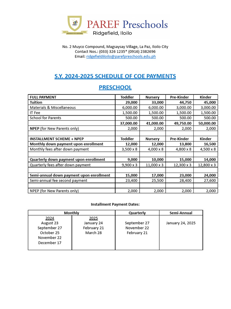 Coe 2024-2025 PS | PDF