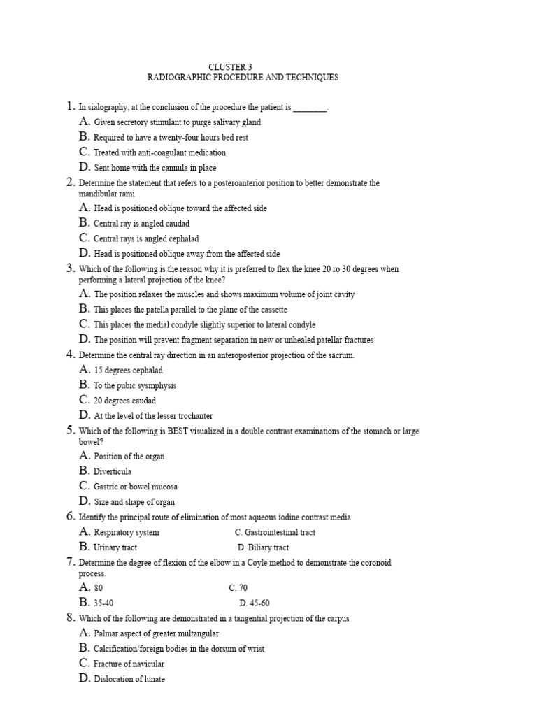 REVIEWER_3 RadTech 3.0 | PDF | Anatomical Terms Of Location | Vertebra