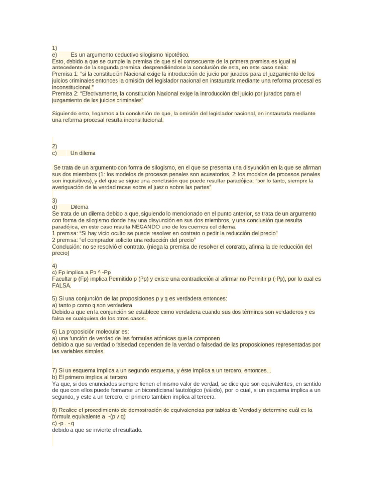 FLJ Parcial 3 | PDF | Proposición | Lógica