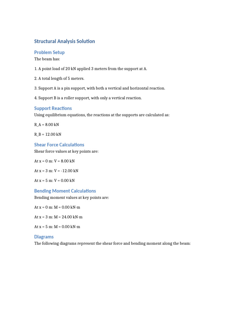 Structural Analysis Solution | PDF