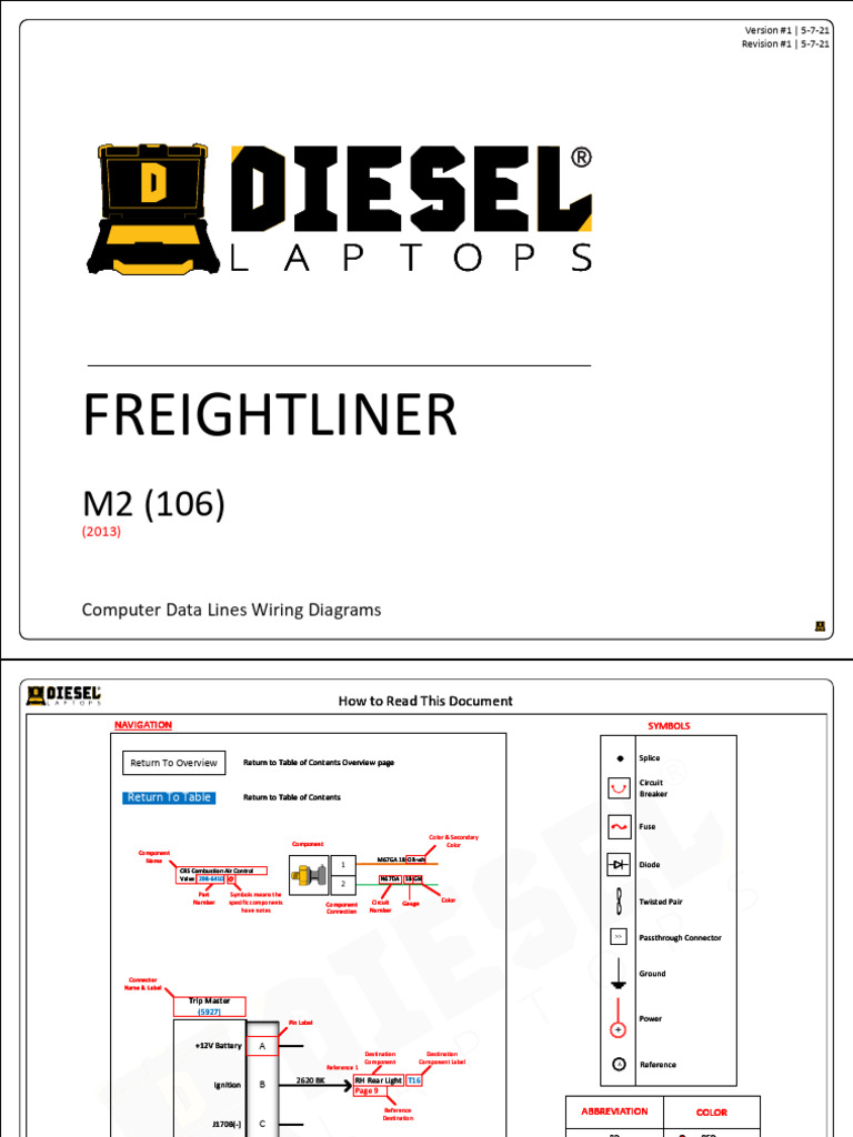 FREIGHTLINER Computer Data Lines Wiring Diagrams (2013) M2 | PDF ...