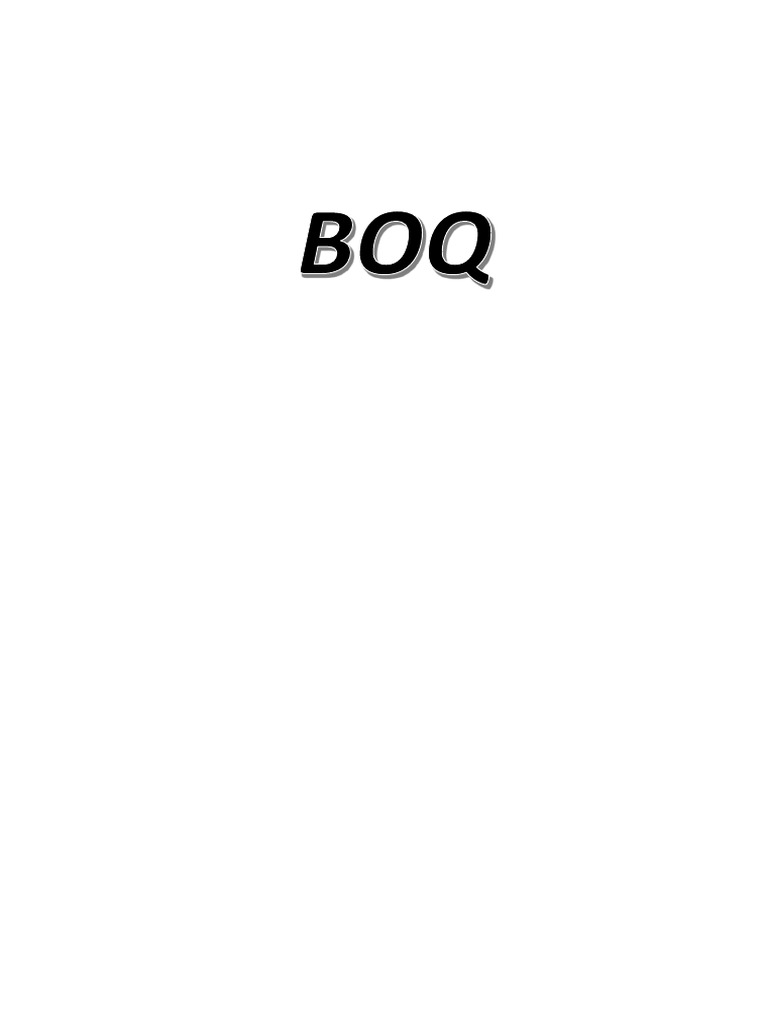 4 - Cover Boq | PDF