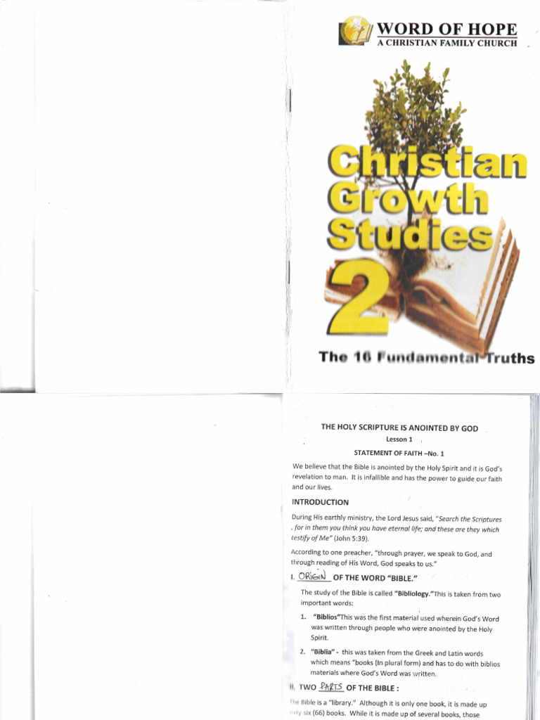 Christian Growth Studies - 2 | PDF