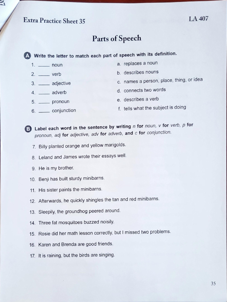 LA 401 and the | PDF | Adverb | Part Of Speech