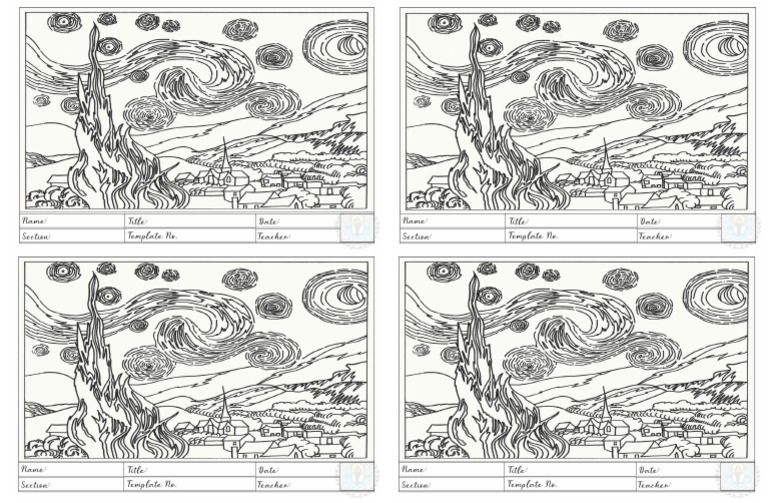Arts 6 Template Van Gogh | PDF