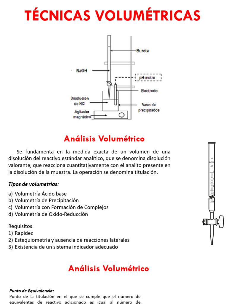 Aux Lab 05 - Volumetria I | PDF | Valoración | Química