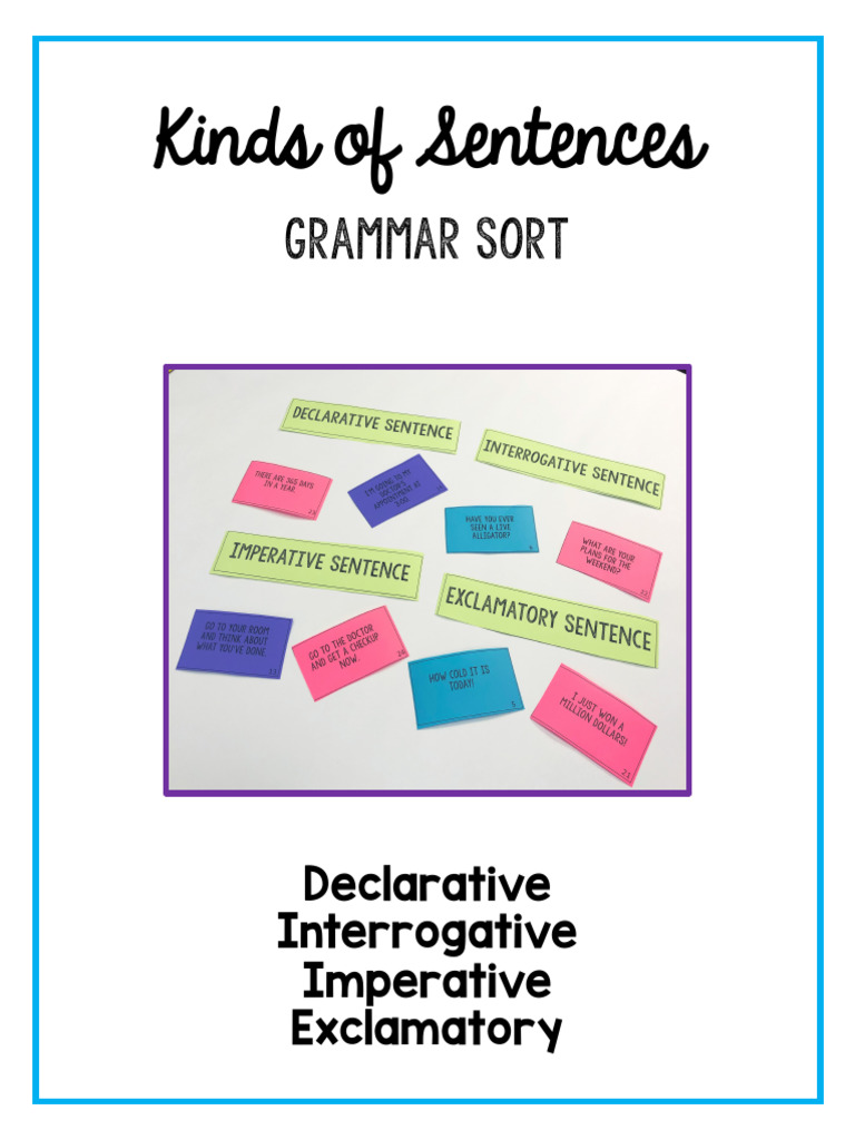 Kinds of Sentences | PDF | Sentence (Linguistics)