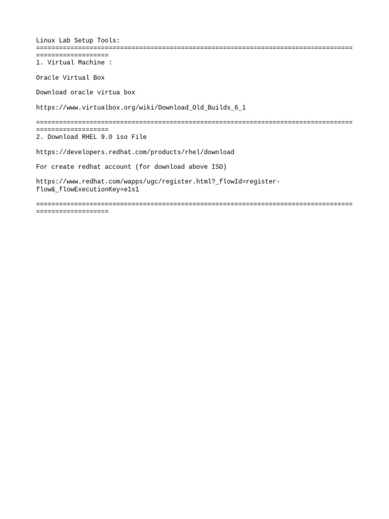 Lab Setup Req Tools | PDF | Technology & Engineering