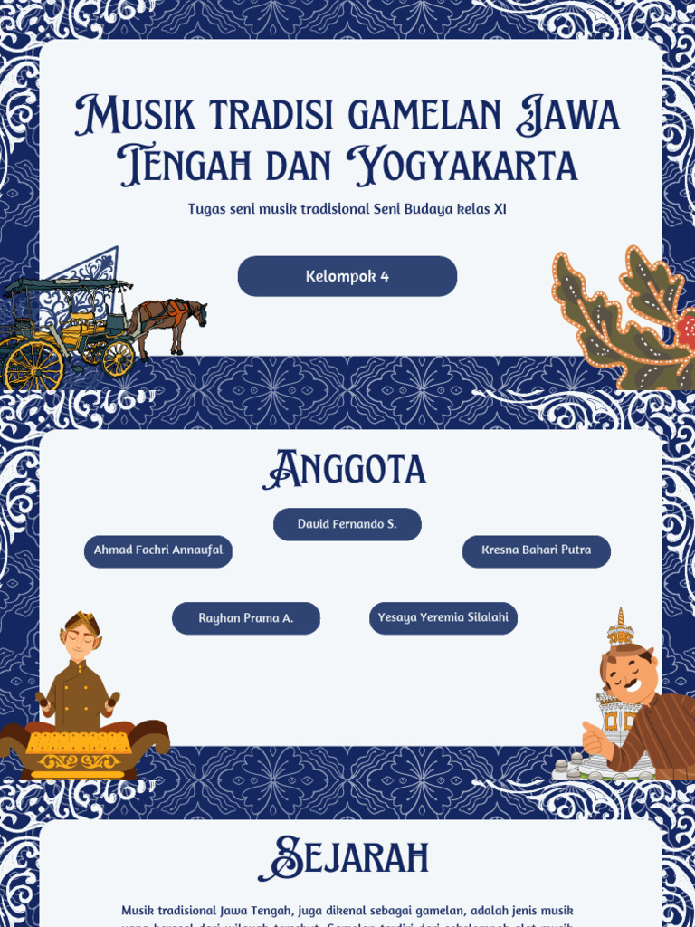 Musik Tradisi Gamelan Jawa Tengah Dan Yogyakarta | PDF