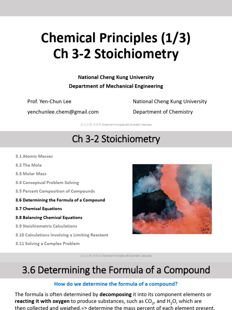 113 1 Ch3 2 Stoichiometry | PDF | Stoichiometry | Mole (Unit)