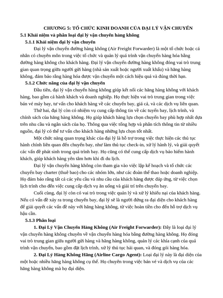 Chương 5 - Đư NG Hàng Không | PDF