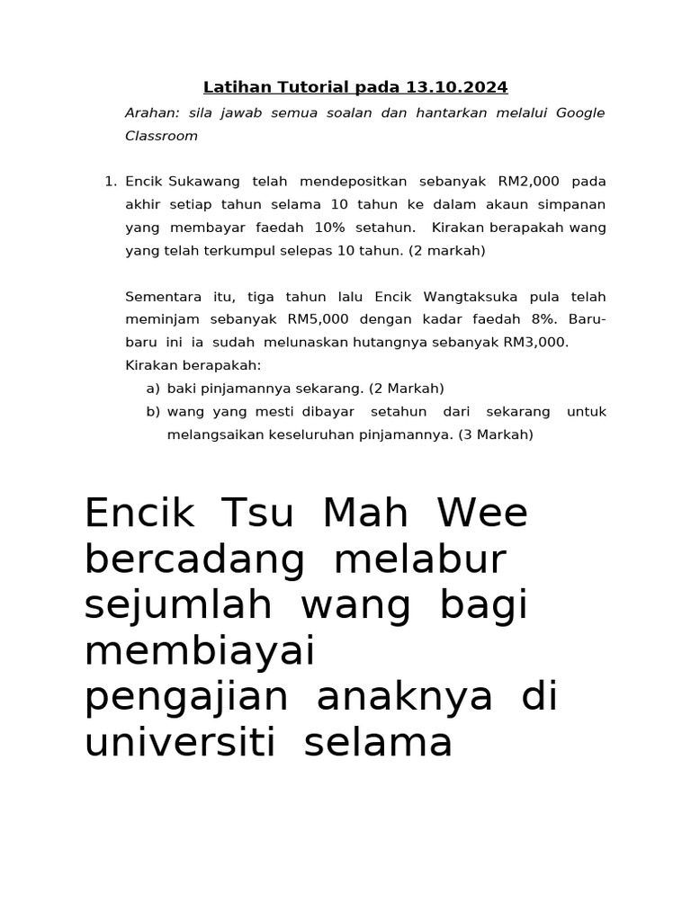 Latihan Tutorial Pada 13102024 | PDF