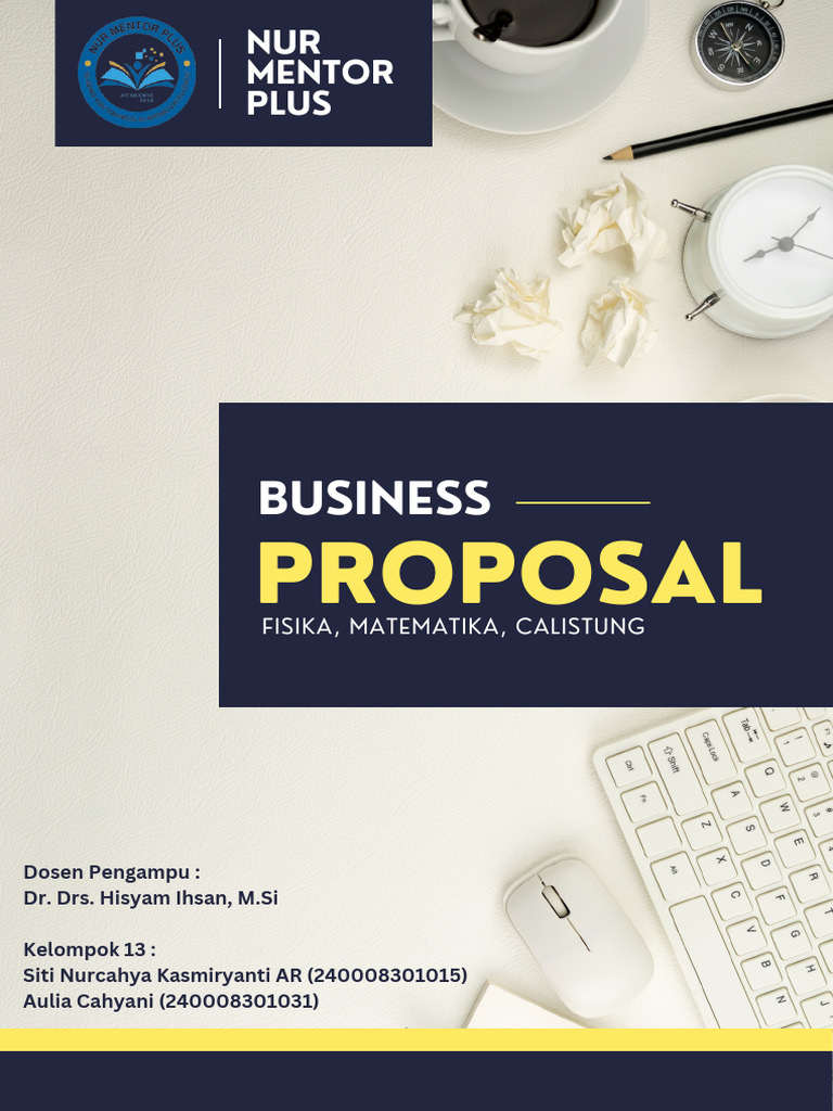 Proposal Bisnis Kwu KLP 13 | PDF | Karier & Perkembangan | Bisnis