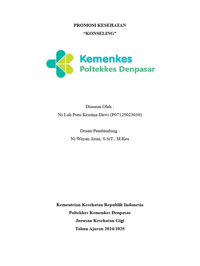 30 - Konseling Ni Luh Putu Kristina Dewi | PDF