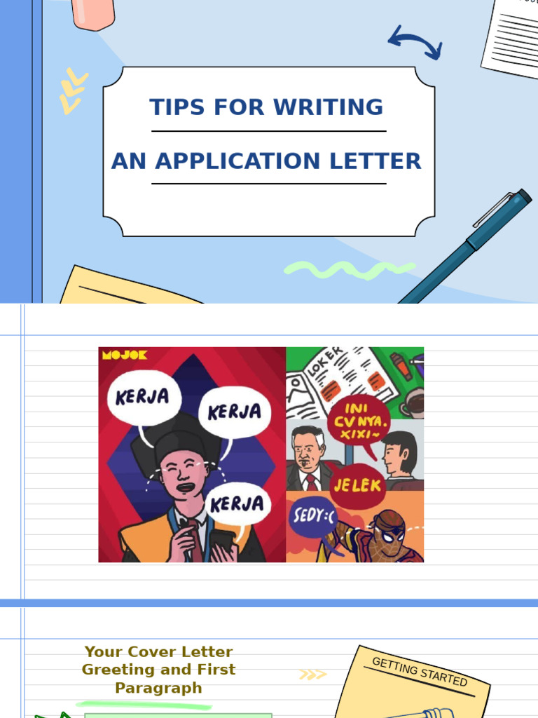 Application Letter Writing Tips | PDF | Writing | Written Communication
