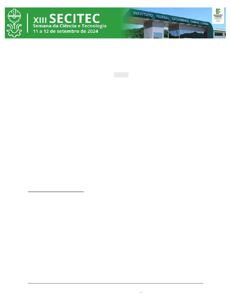 Resumo - Modelo SECITEC) | PDF | Impressão 3D