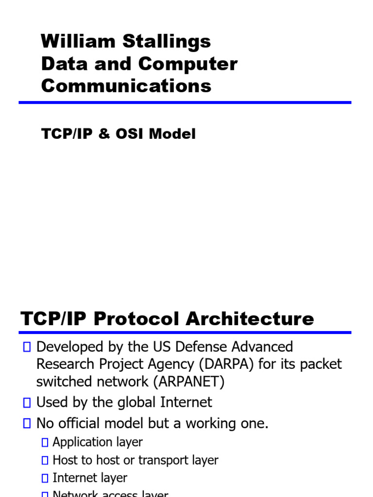 Pertemuan 5. TCP-IP Dan OSI Model | PDF | Computer Network | Osi Model