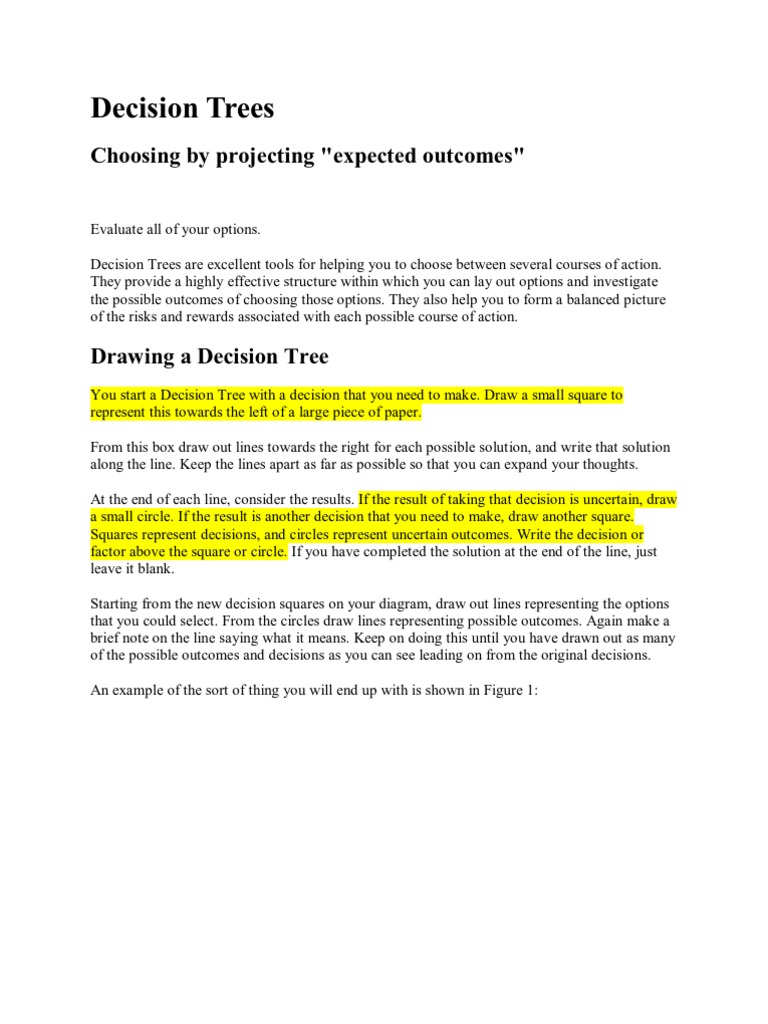 Decision Tree | PDF | Decision Making | Uncertainty