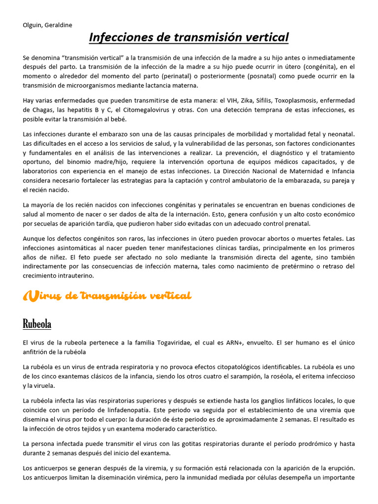 Adn - Transmisión Vertical | PDF | Hepatitis B | Virus