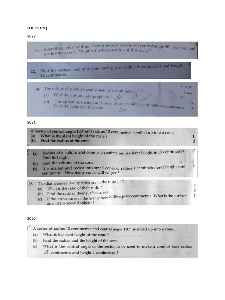 Solids Pyq | PDF
