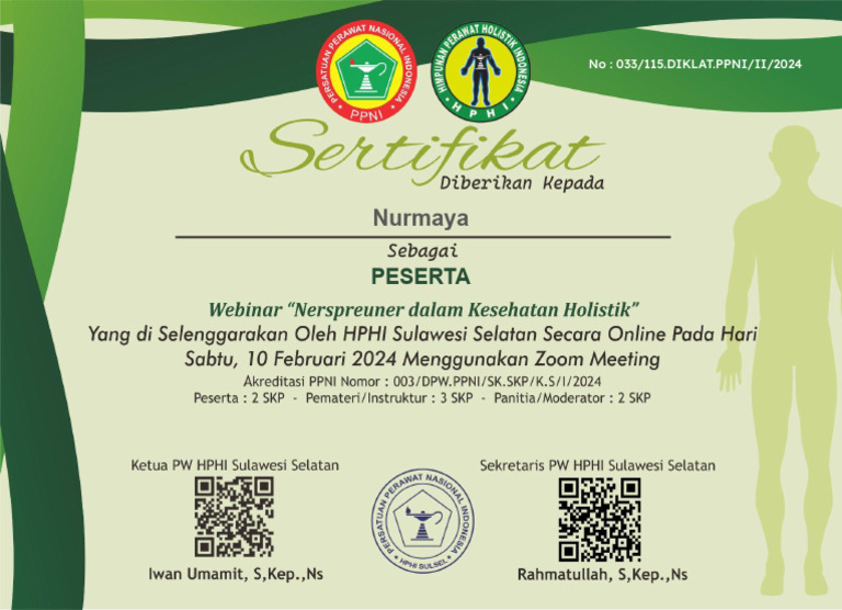 Nurmaya Sertifikat | PDF