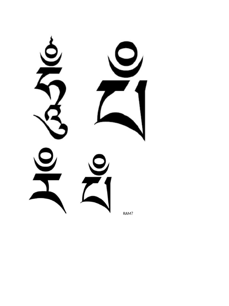 Letter HUM PAM RAM | PDF