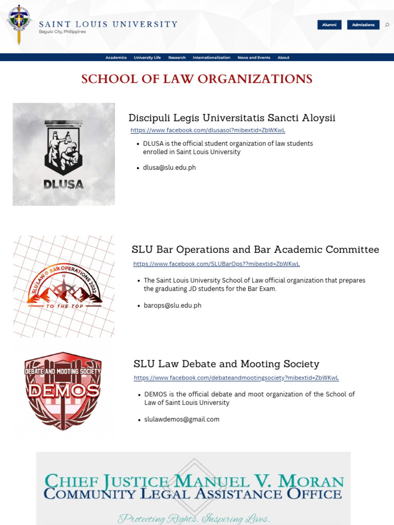 School of Law Organizations | PDF