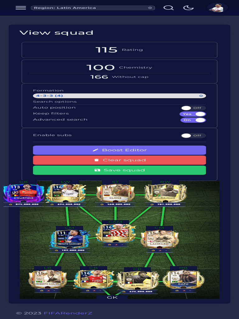 Ultimate FIFA Squad Builder | PDF