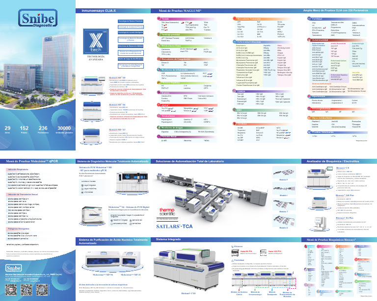 Catálogos Snibe | PDF | Especialidades Medicas | Sistema endocrino
