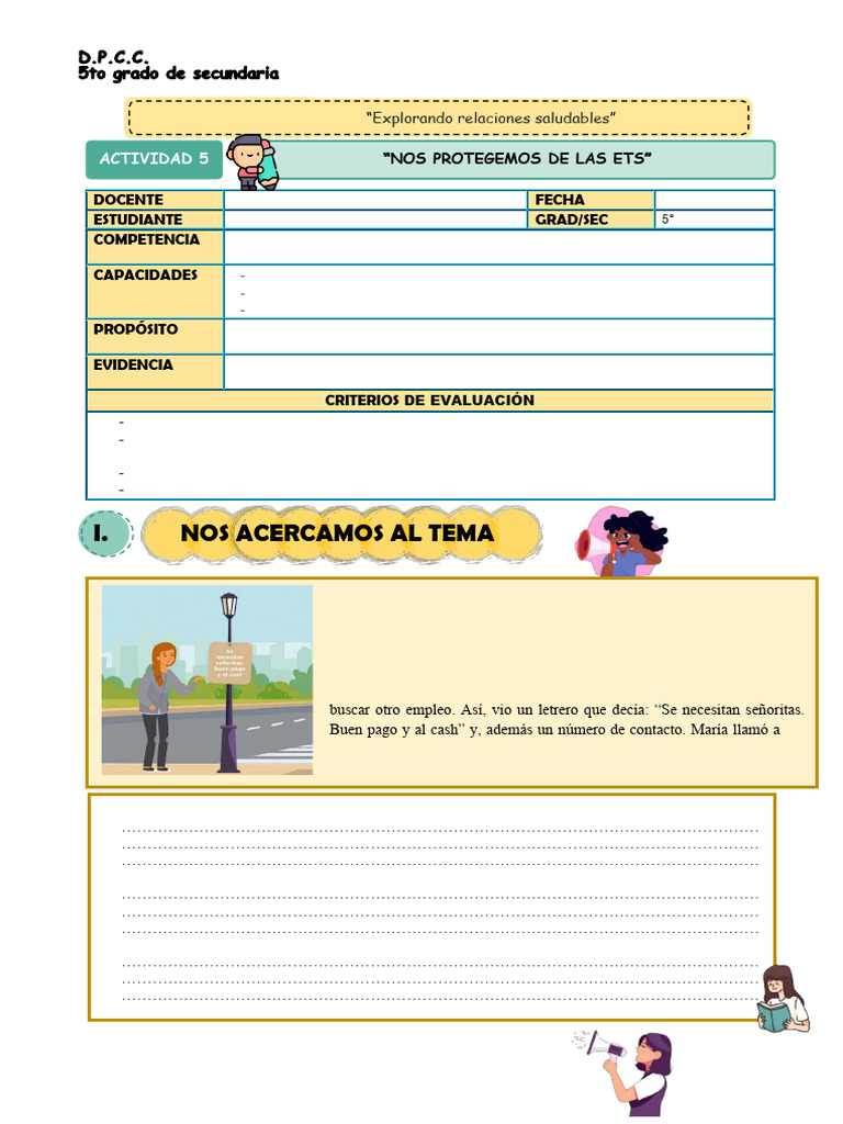 5° DPCC - Actv.05-Uni.6 2024 | PDF | VIH / SIDA | Infección transmitida sexualmente