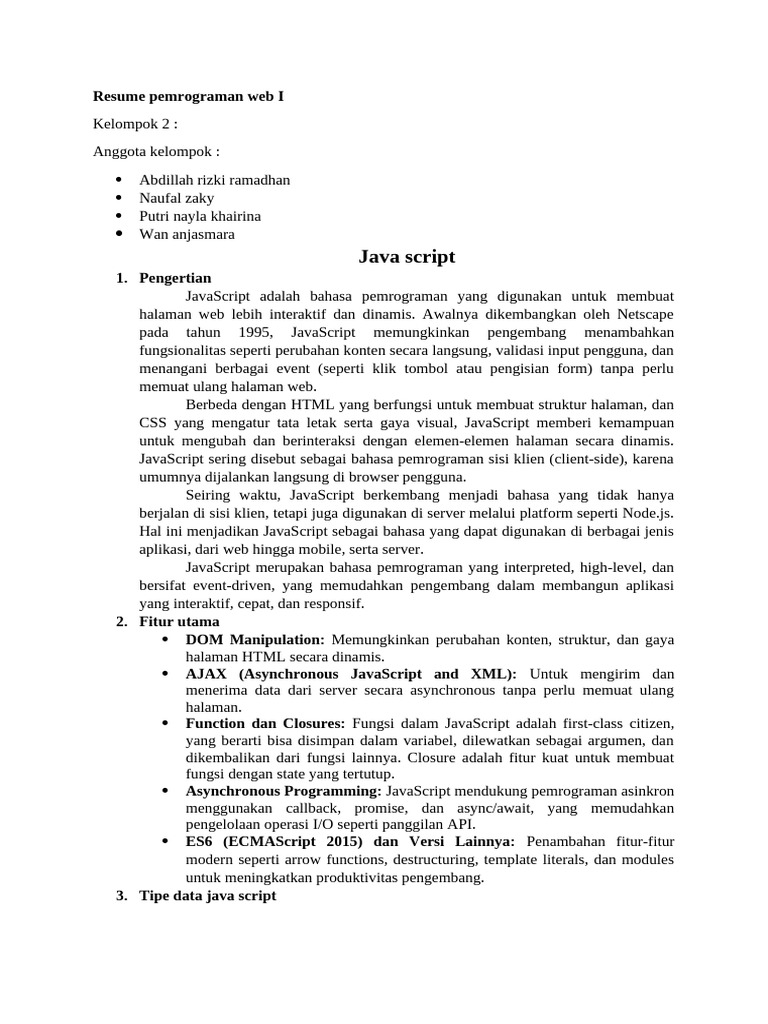 Fungsi First-Class Citizen di JavaScript | PDF