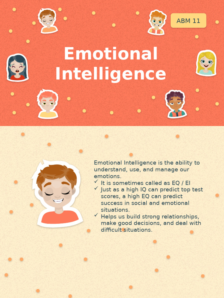 WEEK 8 Emotional Intelligence | PDF | Emotional Intelligence | Interpersonal Relationships