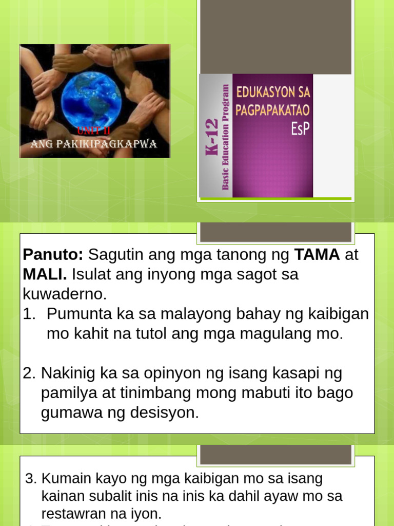 Esp 6 Q2 W1 D2 Nov 7 | PDF