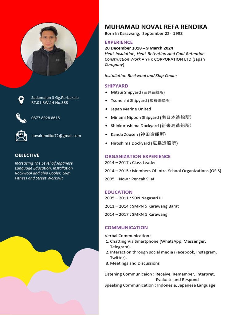 CvMuhamad Noval Refa Rendika | PDF