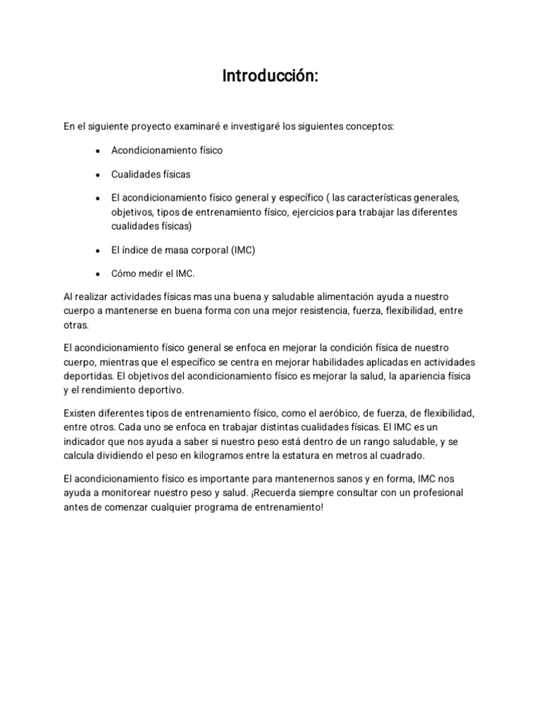 Introducción proyecto 1 | PDF