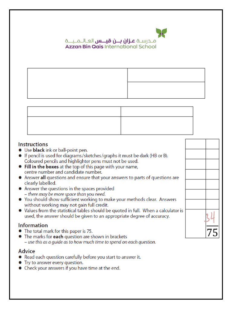Mock 2 s1 | PDF | Histogram | Statistical Theory