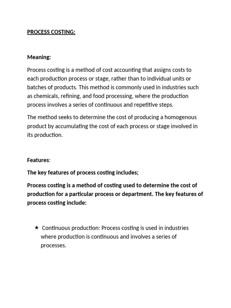 Process Costing Group Work | PDF | Inventory | Cost