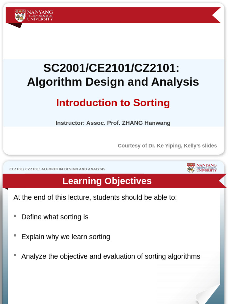 Lec-1 - Introduction of Sortings | PDF | Computer Data | Computer Science