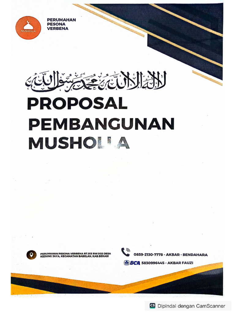 Proposal Pembangunan Musholla | PDF