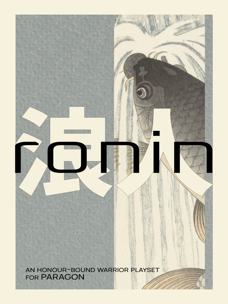 Ronin_Play_set_spreads_v1 | PDF | Bushido | Samurai