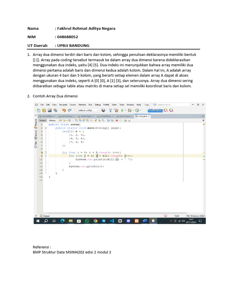 Diskusi 2 Struktur Data | PDF | Metode & Bahan Ajar