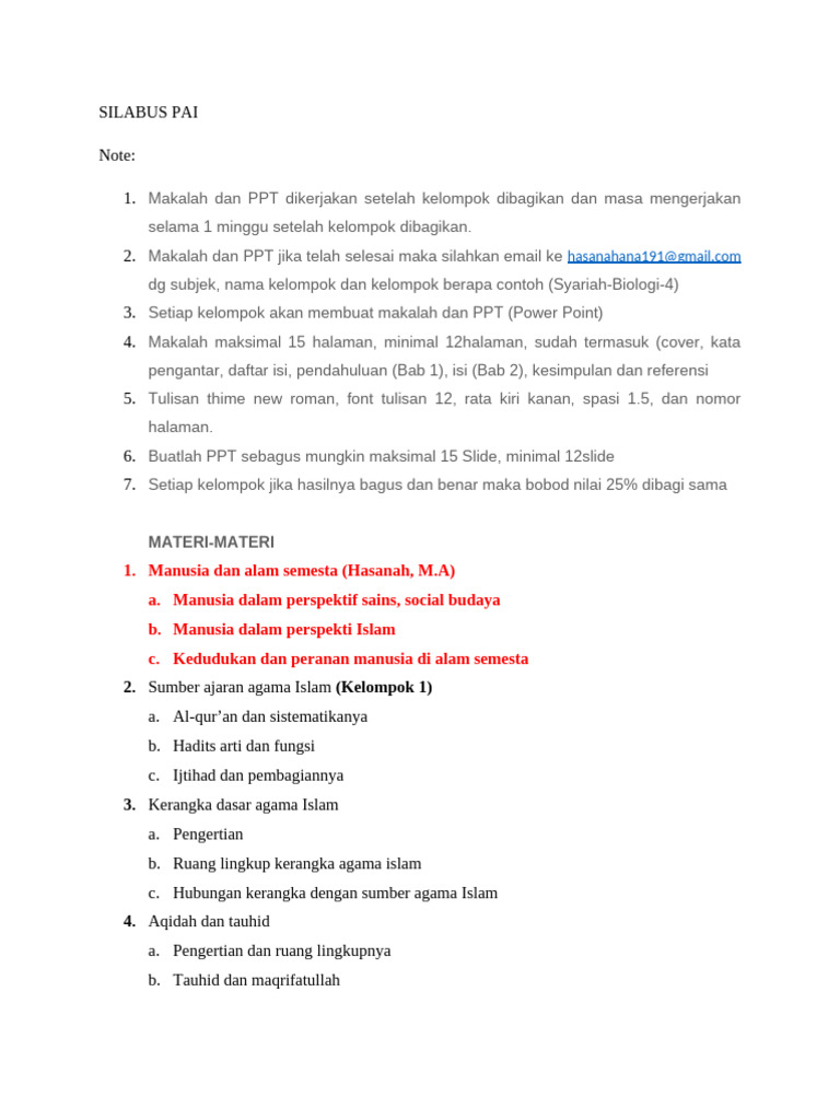 Materi Pai Umum Pdf