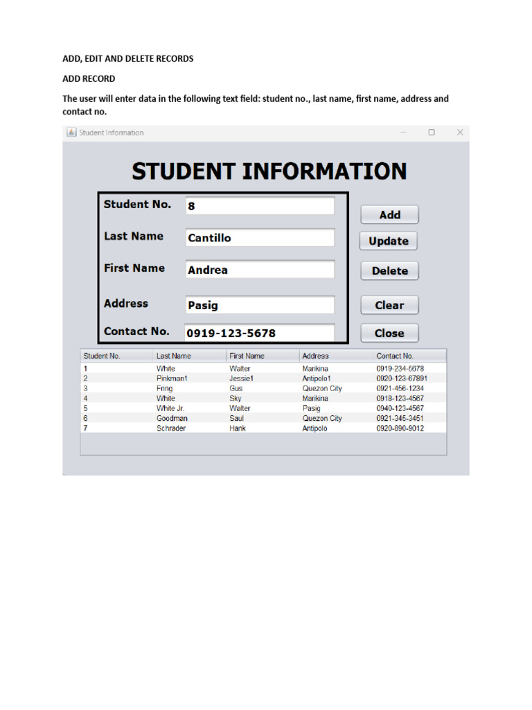 05 - Add Edit and Delete Records | PDF