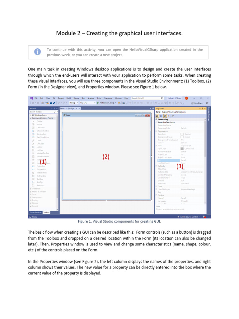 Module 2 Graphical User Interfaces Pdf Graphical User Interfaces Button Computing