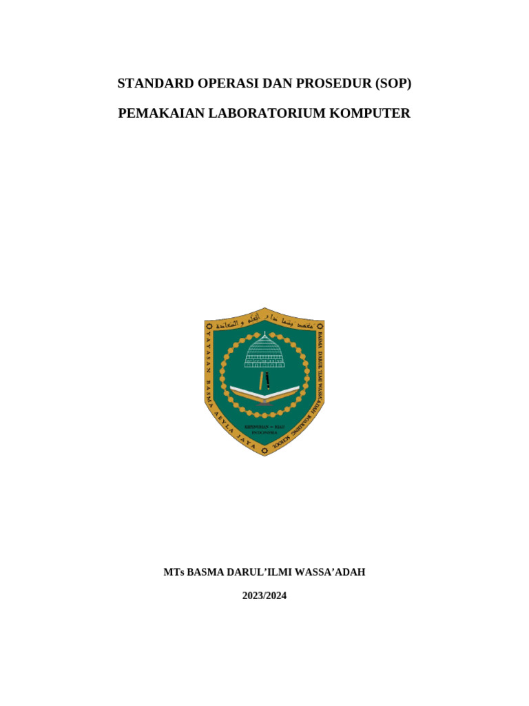 Sop Labor Komputer | PDF
