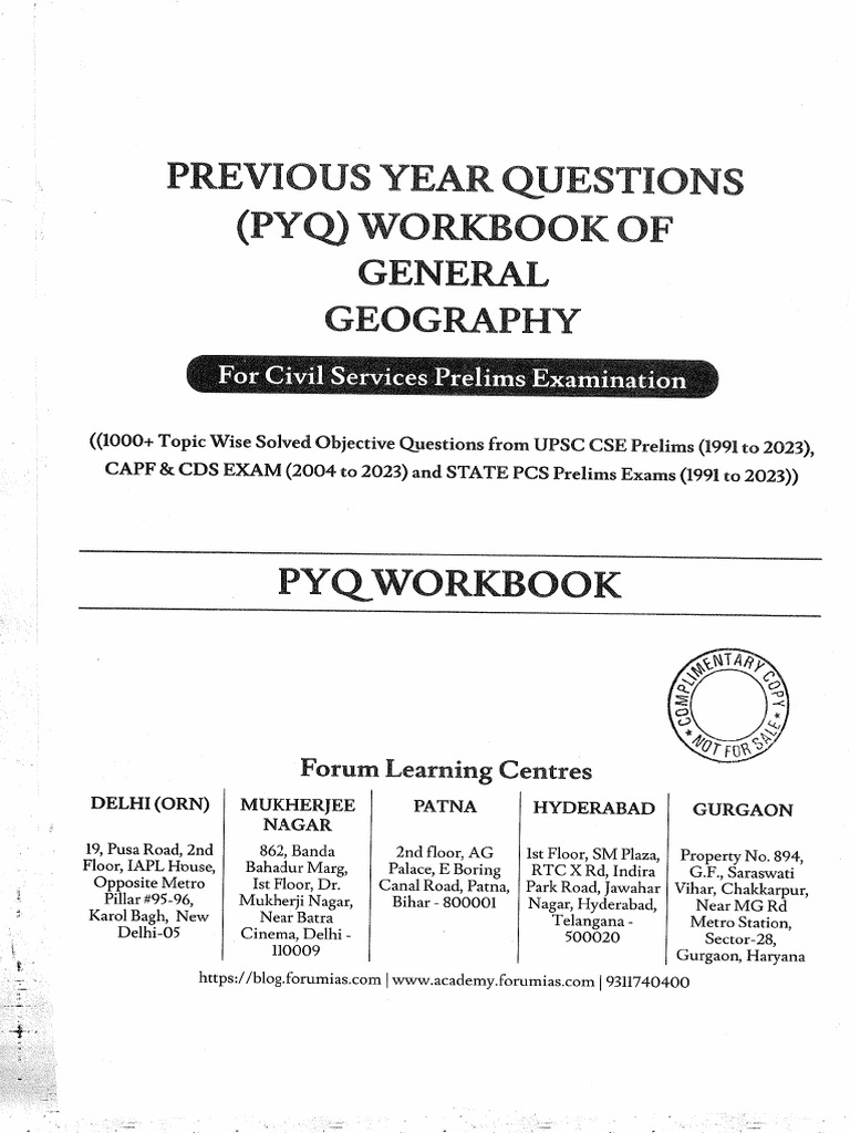 Pyq Geography | PDF