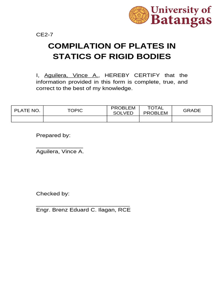 Plates in MDB Front Page | PDF